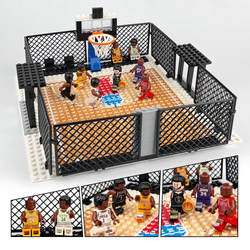 021Years Old6Assembling Small Particles Basketball Court Children's New ...