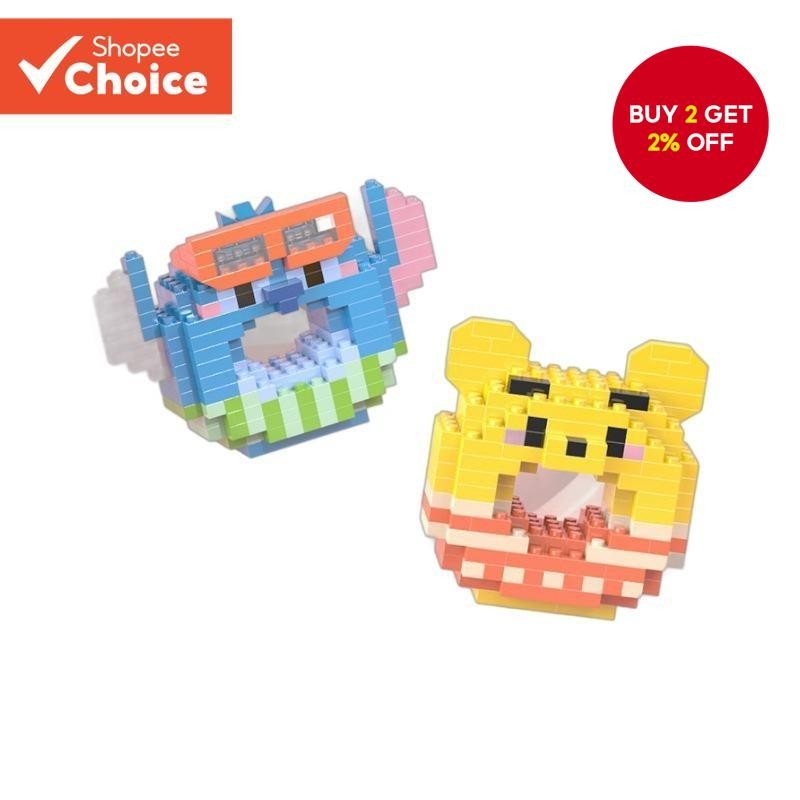 50-Piece Donut Toy Set, Mini Building Blocks Compatible With LEGO ...