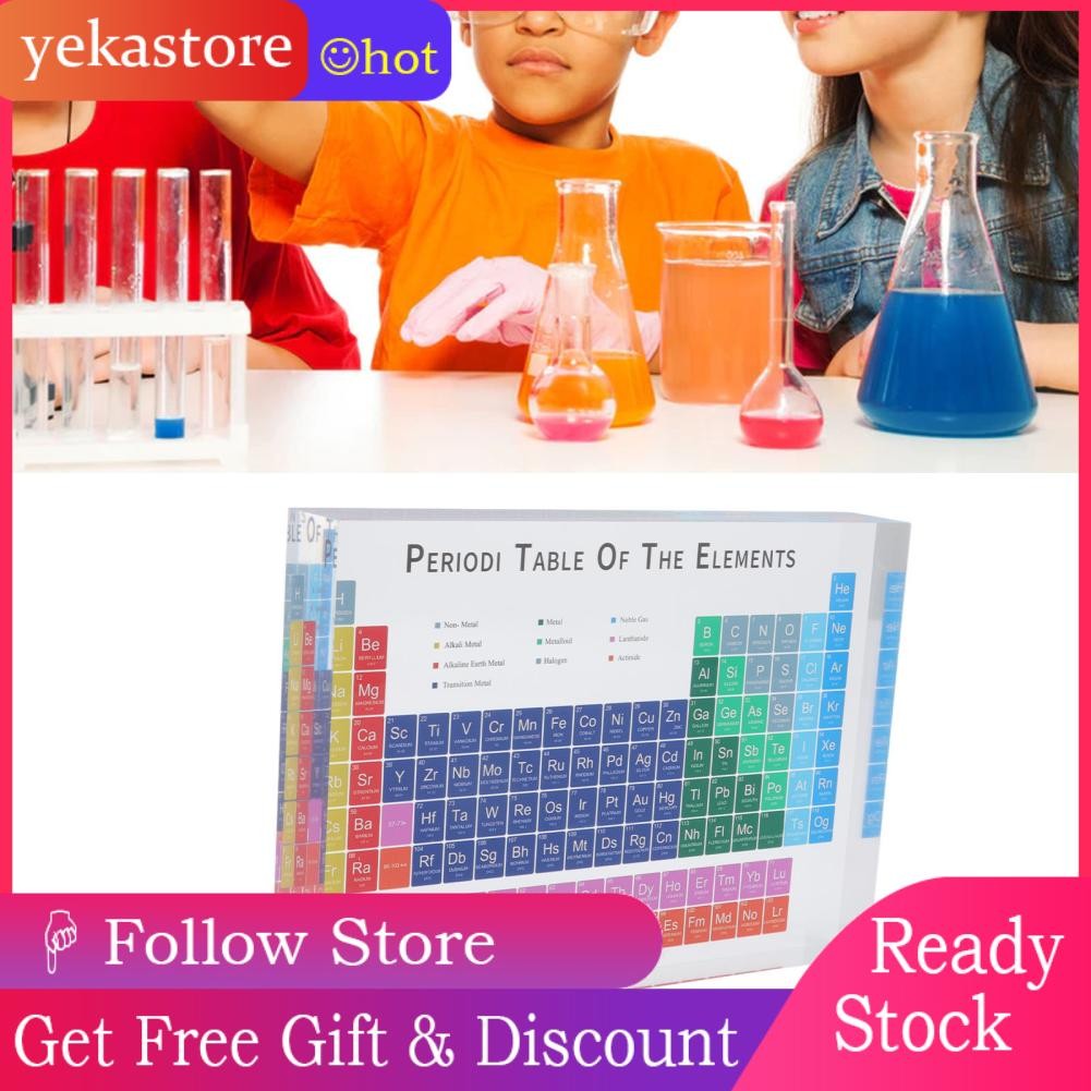 yekastore-ph Colorful Periodic Table Of Elements Acrylic Science ...