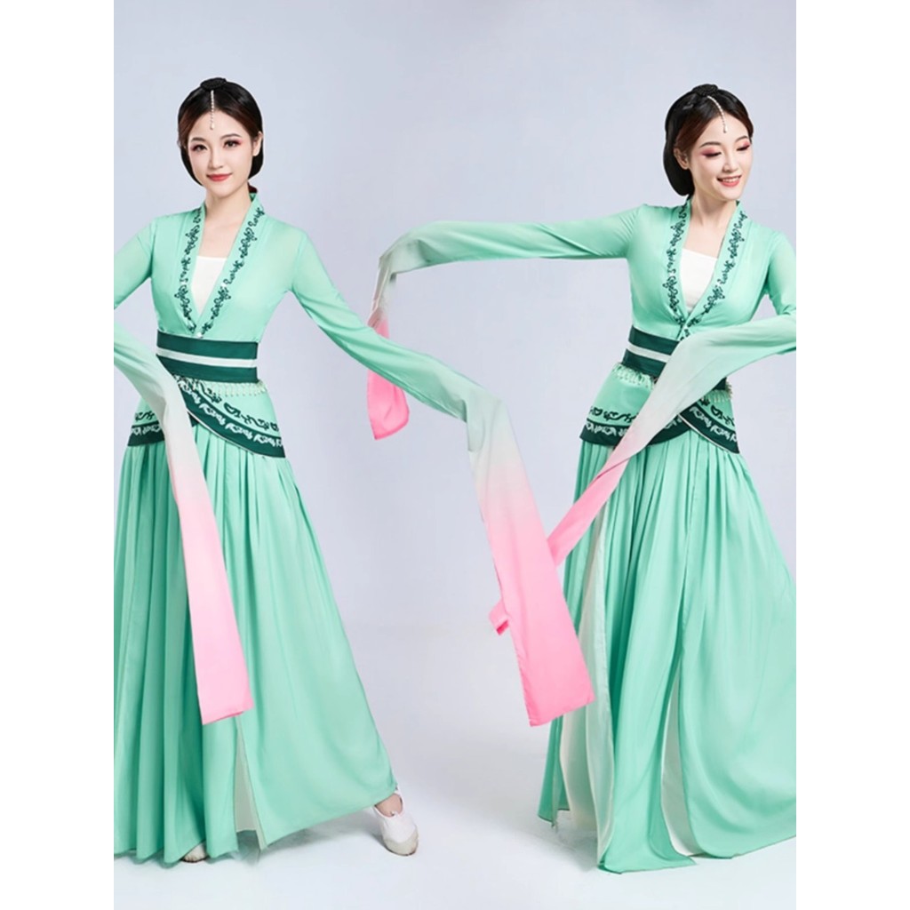 Classical Dance Costume Elegant Fairy Outing Spring Drama Chinese Tang ...