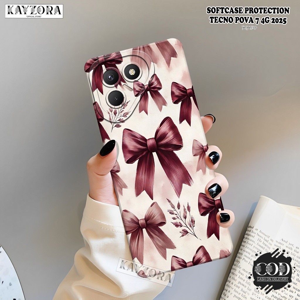 HP Latest TECNO POVA 7 4G 2025 Case - KAZORA - Aesthetic Fashion Case ...