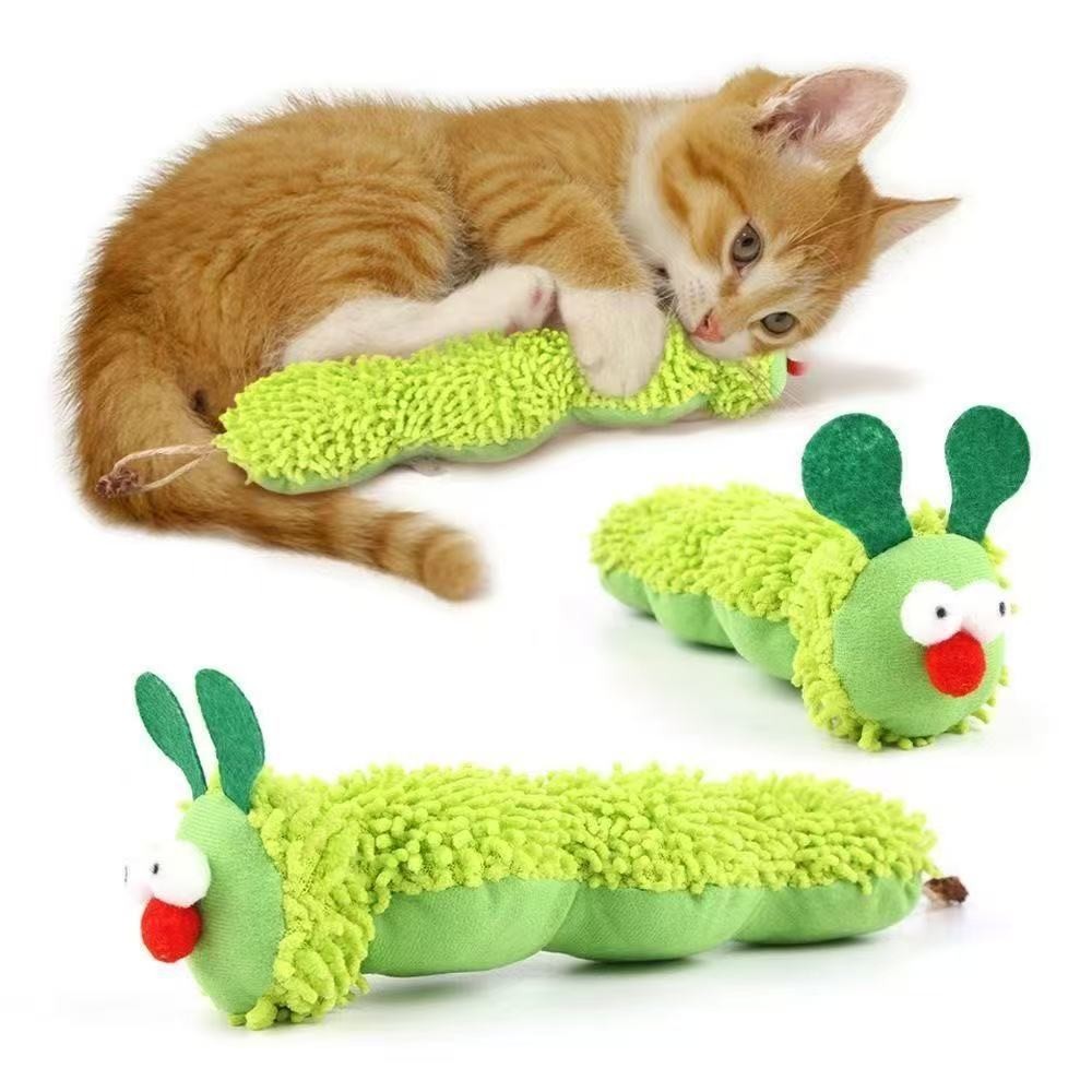 Cat toys, caterpillar plush toys, self-entertainment for cats, to ...
