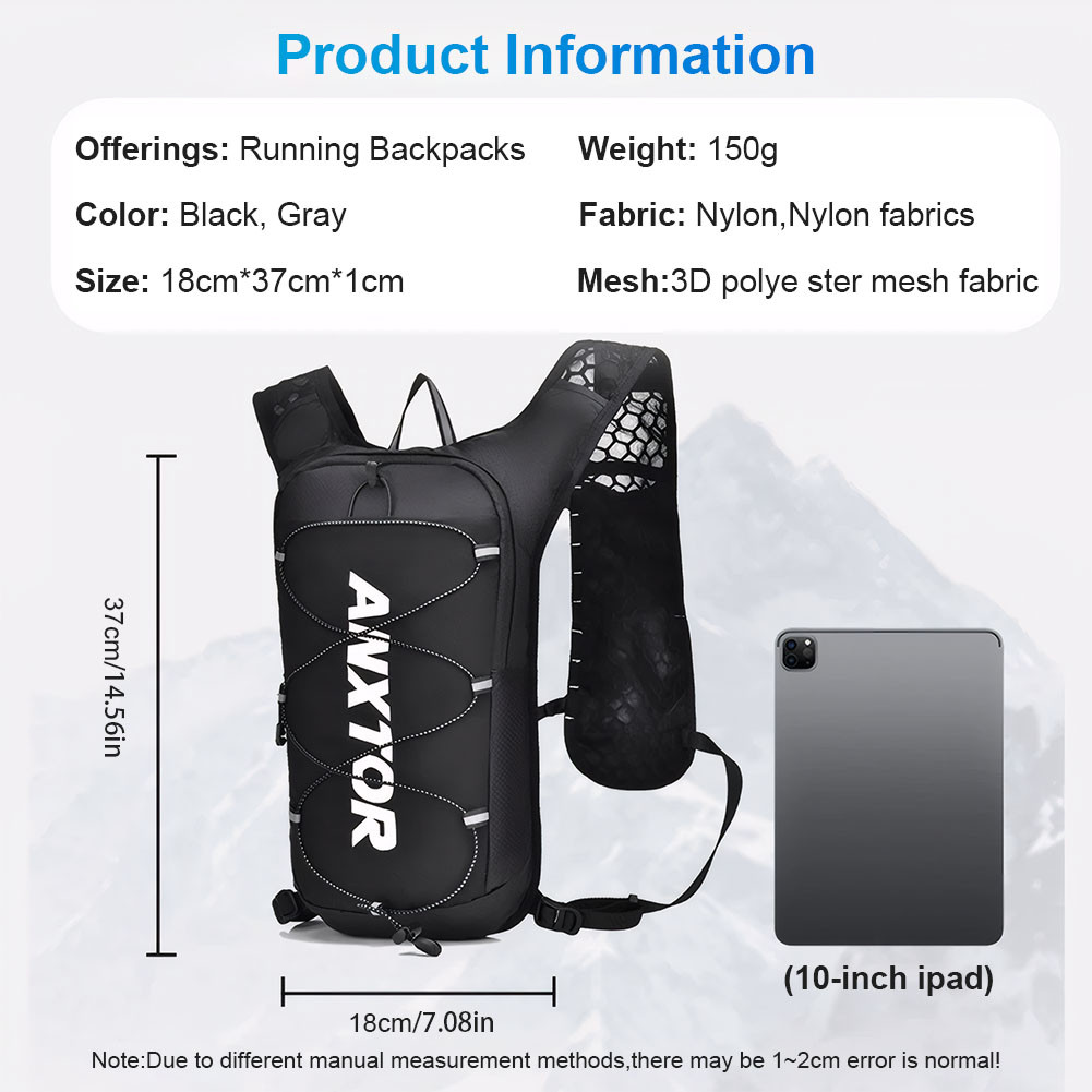 5L Outdoor Backpack with 2L Water Bag Hydration Backpack Large Capacity ...
