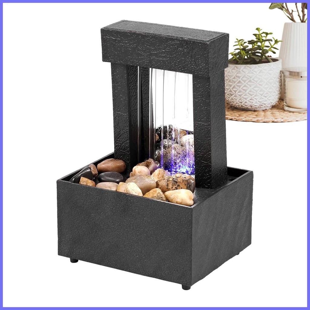 Waterfall Fountain Indoor Relaxation Water Feature Waterfall Fountain ...