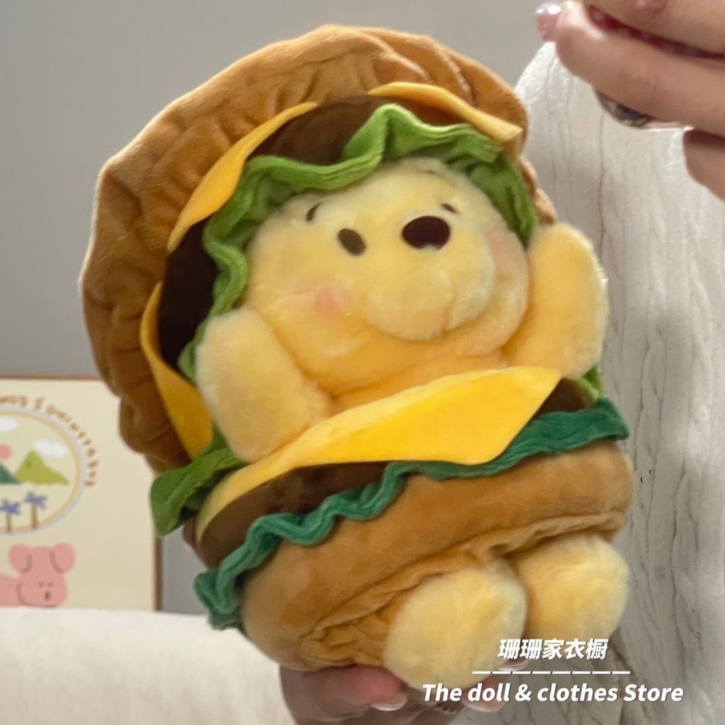 Creative Burger Winnie the Pooh Cartoon Burger Pooh Doll Dressing ...