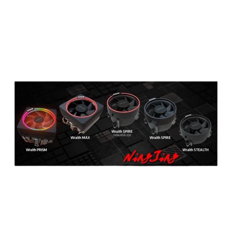 RQ+AMD Ryzen Wraith Cooler Fan Original New 4 PIN Can support R3 R5 R7 ...