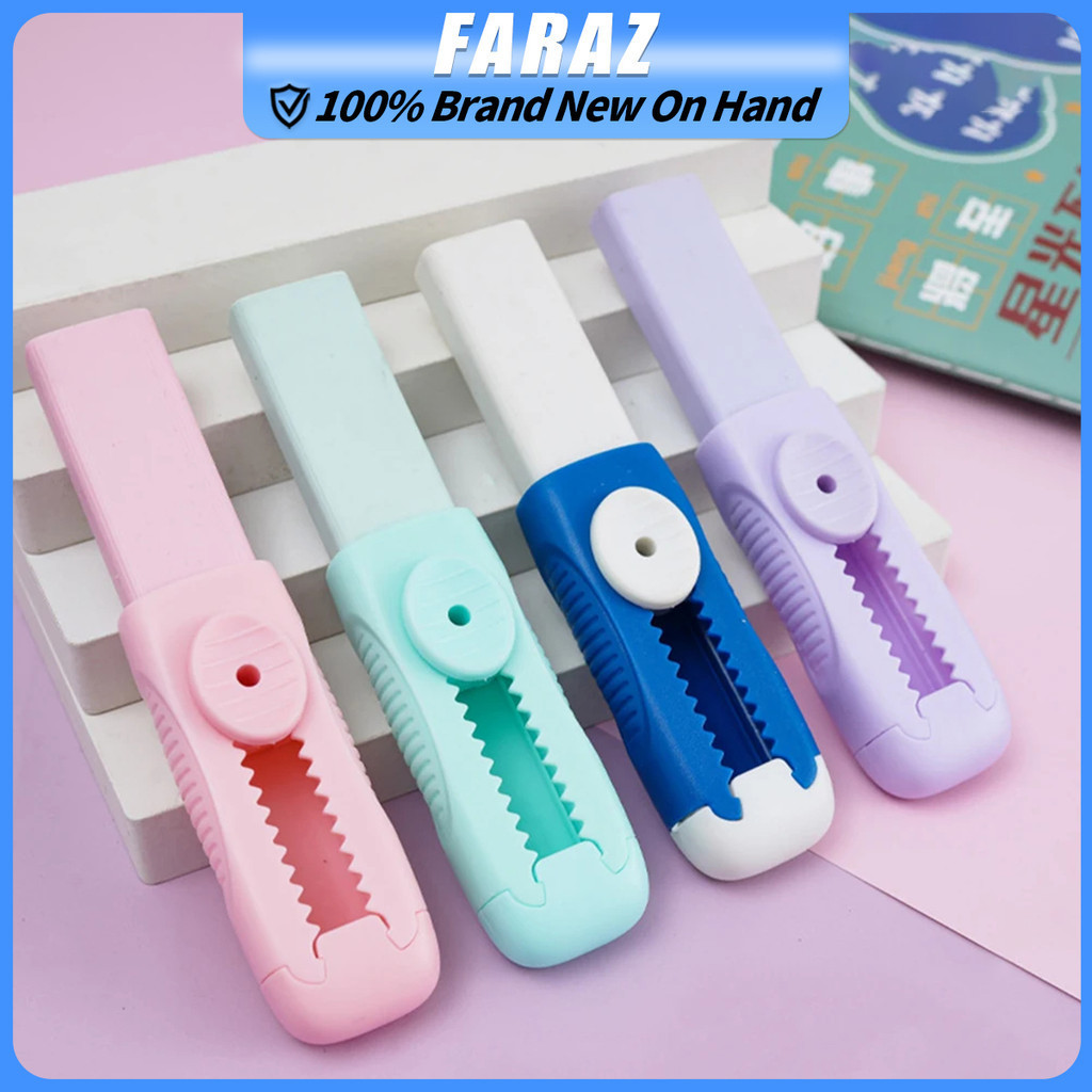 Candy Color Push Pull Eraser Retractable Eraser Interchangeable Core ...