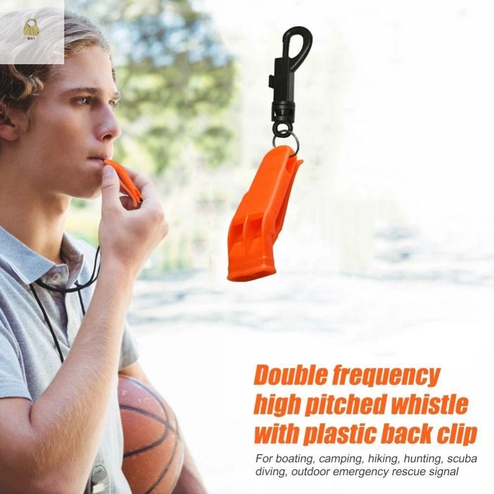 WAY Outdoor Survival Whistle, PP Plastic Loud Survival Rescue Whistle ...