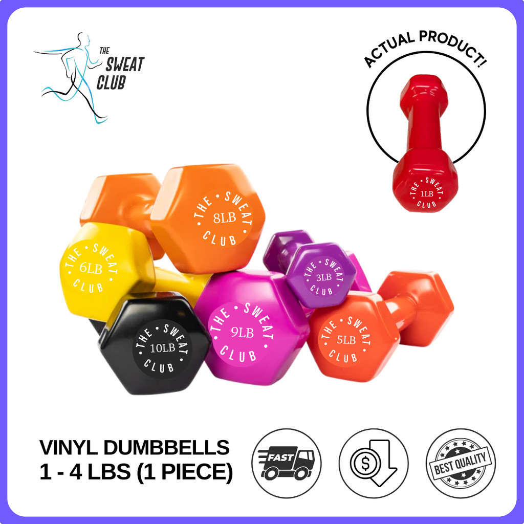 (1 PC) 1LB/2LBS/3LBS/4LBS Vinyl Dumbbells For Women Dumbbell Set ...