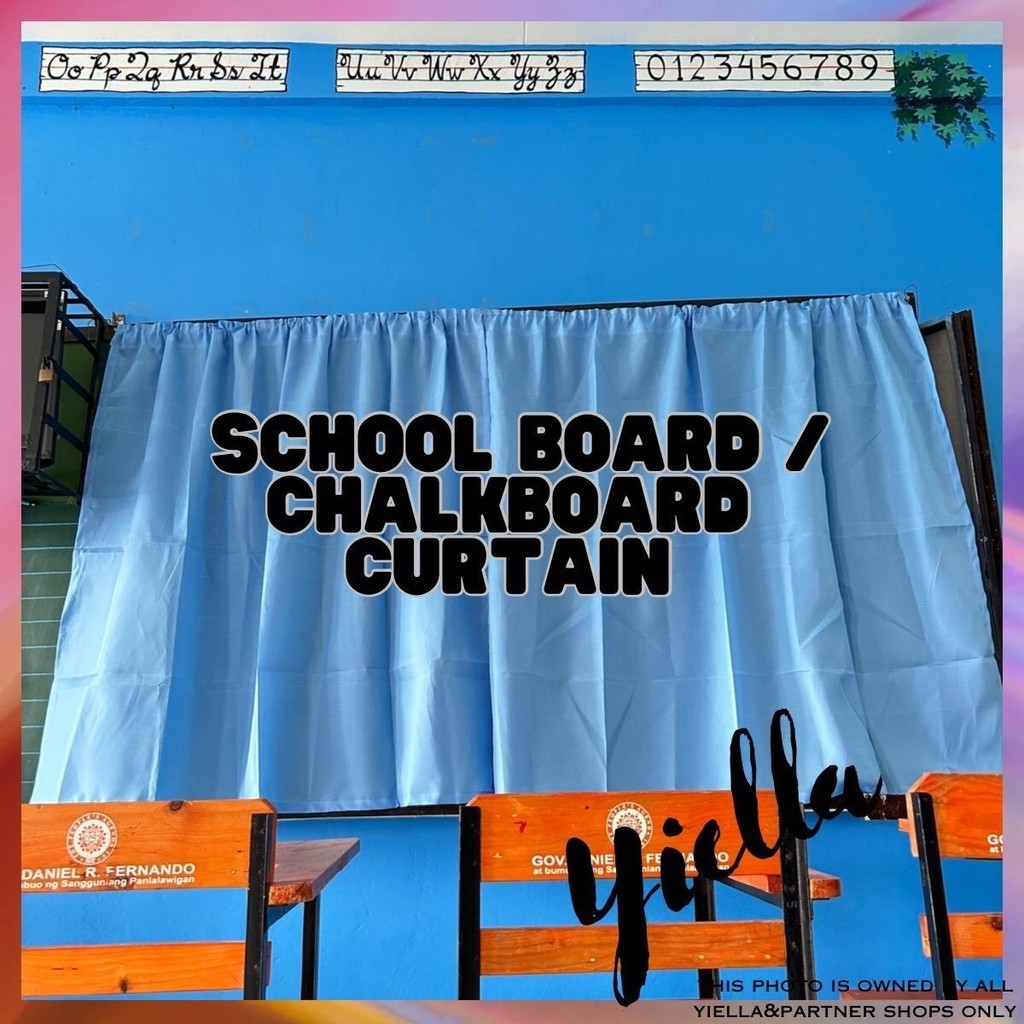 BUY 1 GET 1 FREE CURTAIN for Pisara Chalkboard School Board Kurtina ...