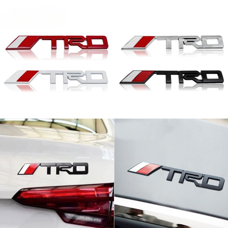 GTIOATO TRD Metal 3D Decal Sticker Grille Emblem For Toyota Vios Innova ...