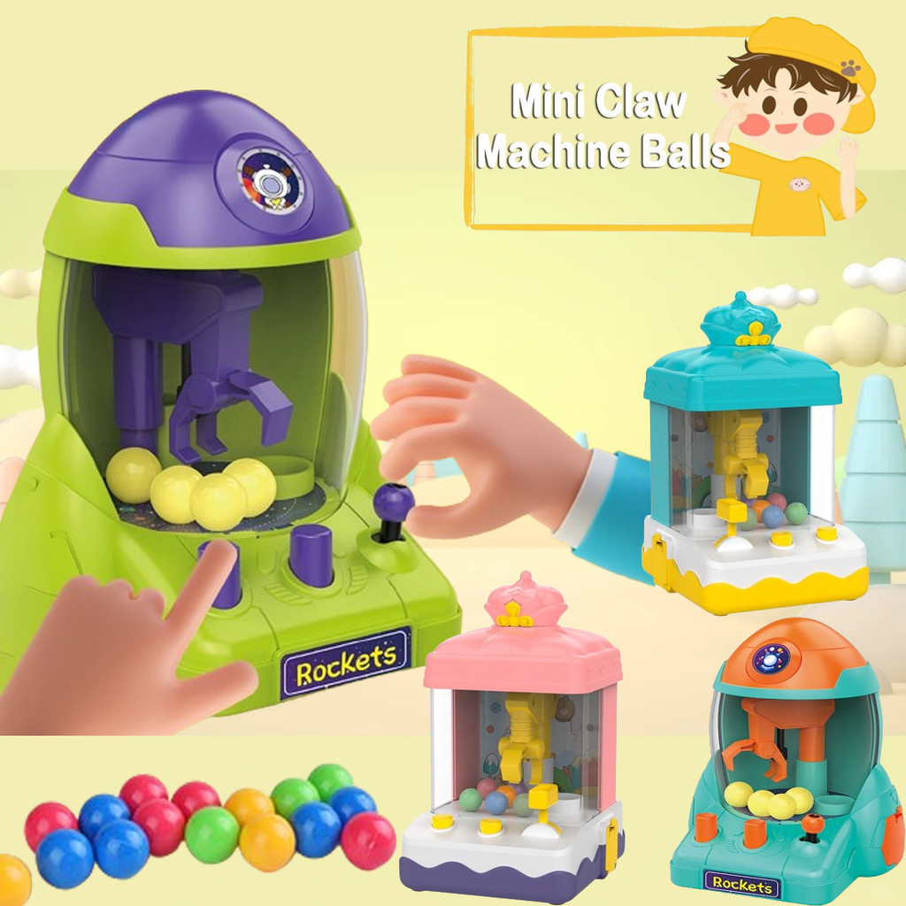 Kids Mini Claw Machine Balls Catcher Table Game Toys Desktop Ball ...