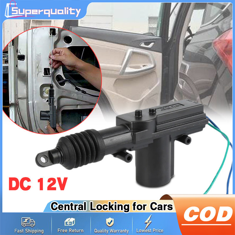 Car Auto DC 12V 2 Wire Power Door Lock Actuator Universal Auto Locking ...