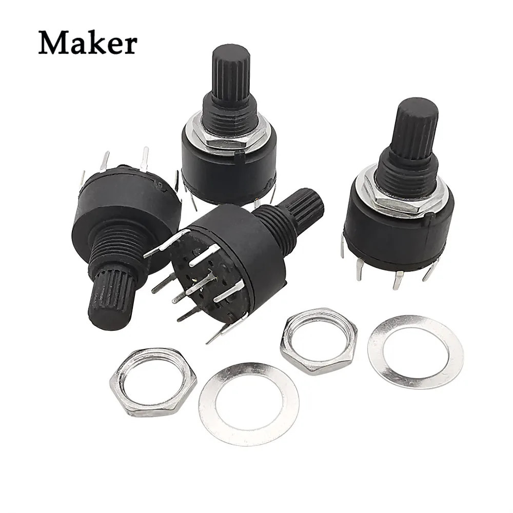 SR16 Plastic 16MM Rotary Band Switch 1 Pole 5/6/8 Position 2 Pole 3/4 ...