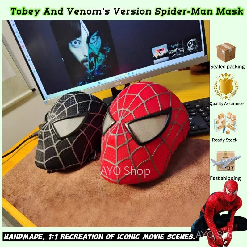 New Spider-Man Headgear| Tobey and Venom's Version | Handmade Movie ...