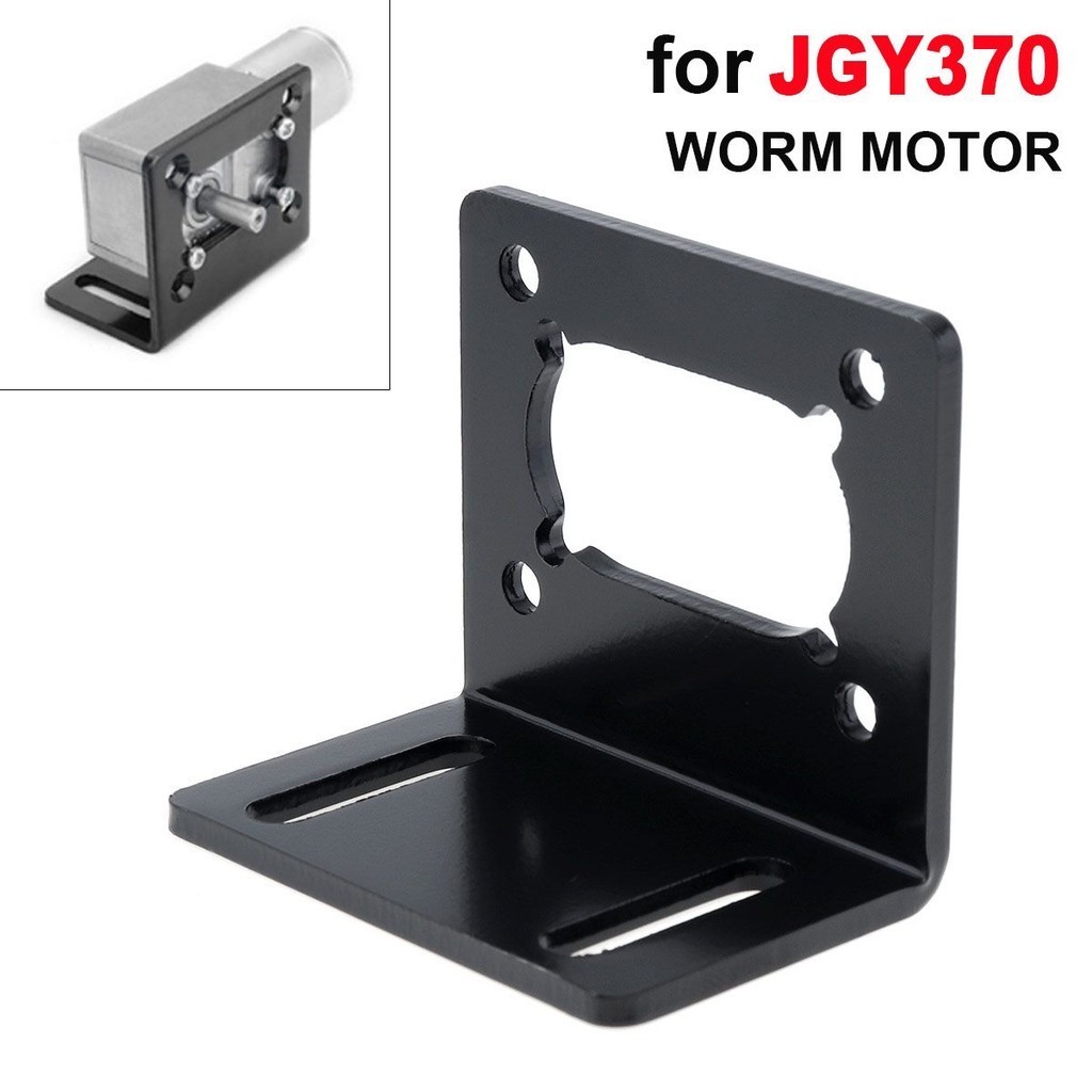 JGY370 Worm Motor bracket L Shaped Mounting Metal Base Holder Electric ...