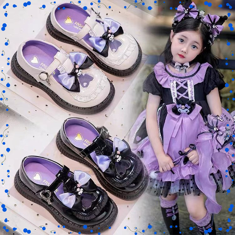Girls Leather Shoes Kouromi Princess Shoes Soft Sole Light Loafers ...