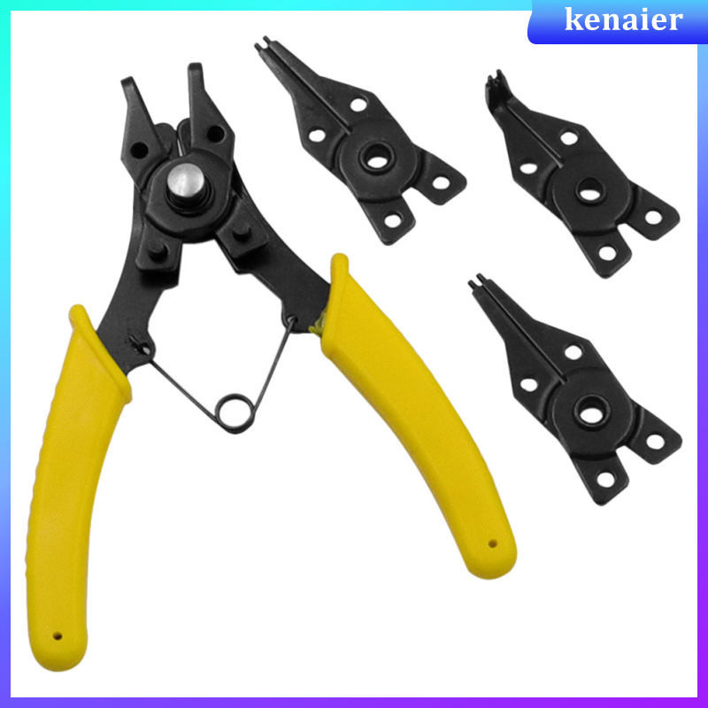 Heavy Duty Spring Loaded Pliers Retaining Internal External Circlip Kit ...