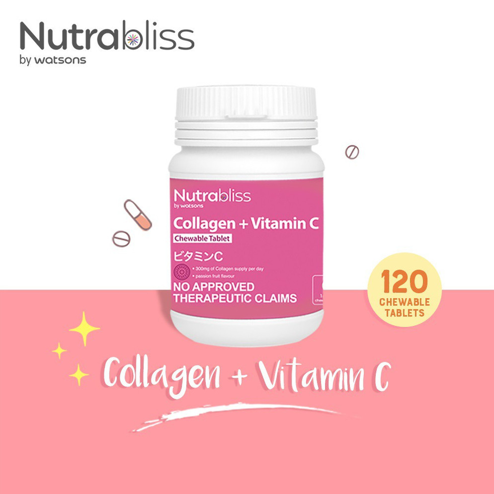 NUTRABLISS Collagen Plus Vitamin C Passion Fruit Flavor Food Supplement ...