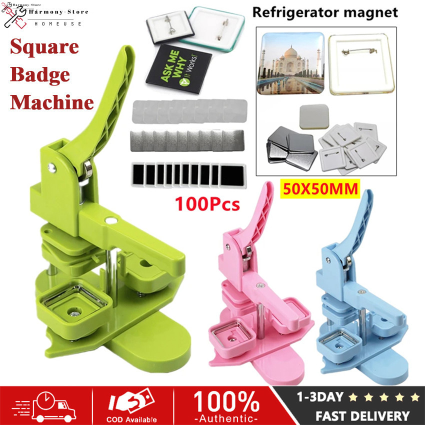 ⚡️Local Delivery⚡️ Button Maker Machine,50mm Square Badge Machine ...