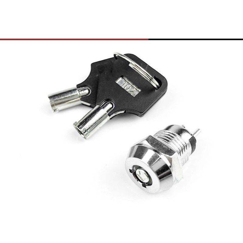 Key Switch 12 Mm. Off-Open Two Legs Metal Shop Rotating 2 Keys ...