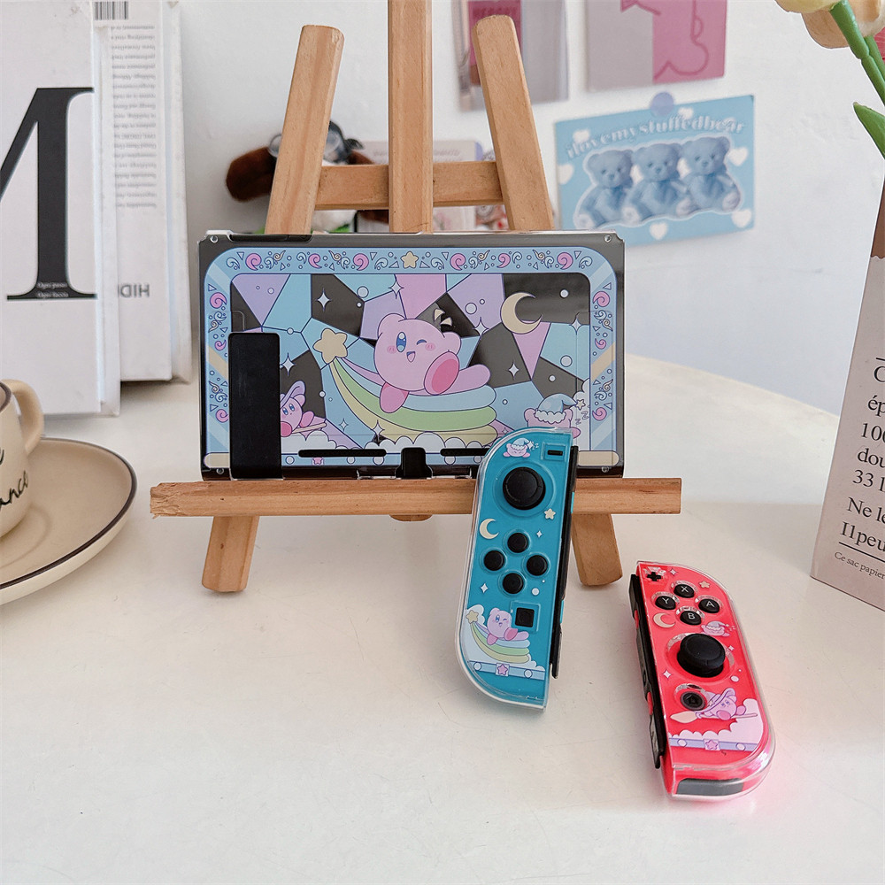 New Cute Hard Cover For Nintendo Switch V2 V1 OLED Case Star Rainbow ...