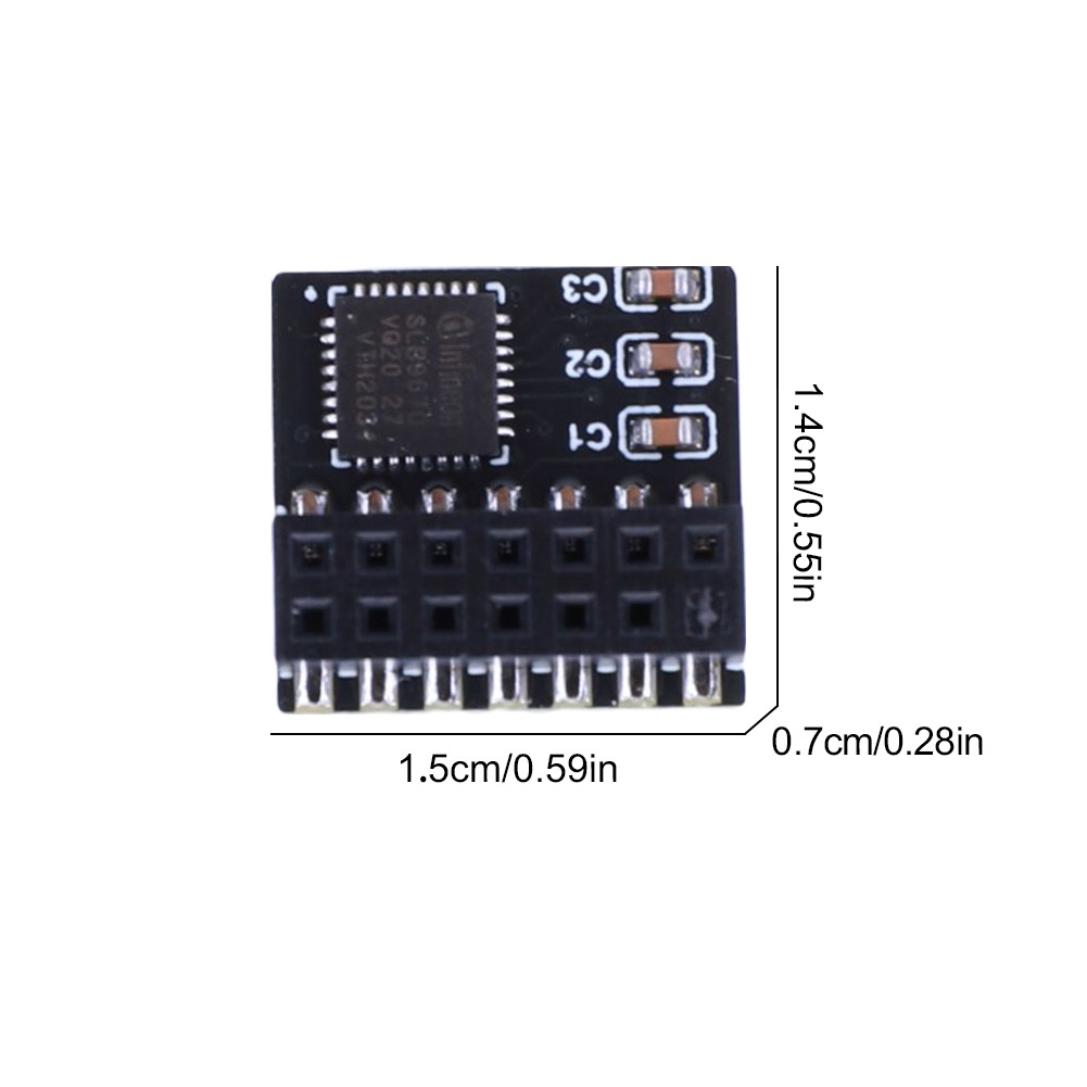 TPM 2.0 Encryption Security Module 14 Pin SPI Remote Card for ASUS ...