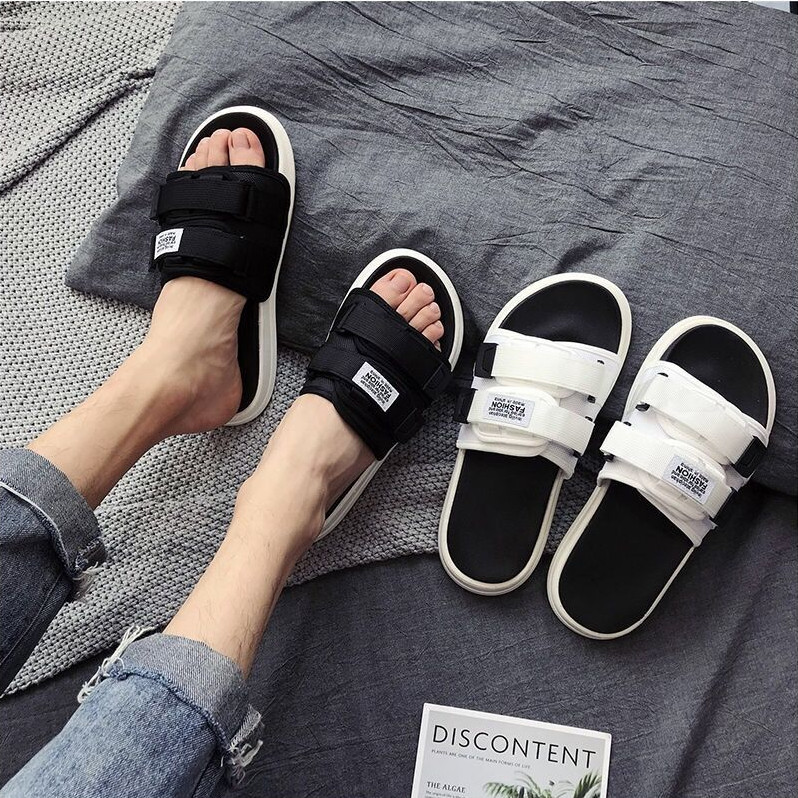 Instagram slippers couple style, one man, one woman, summer men's ...