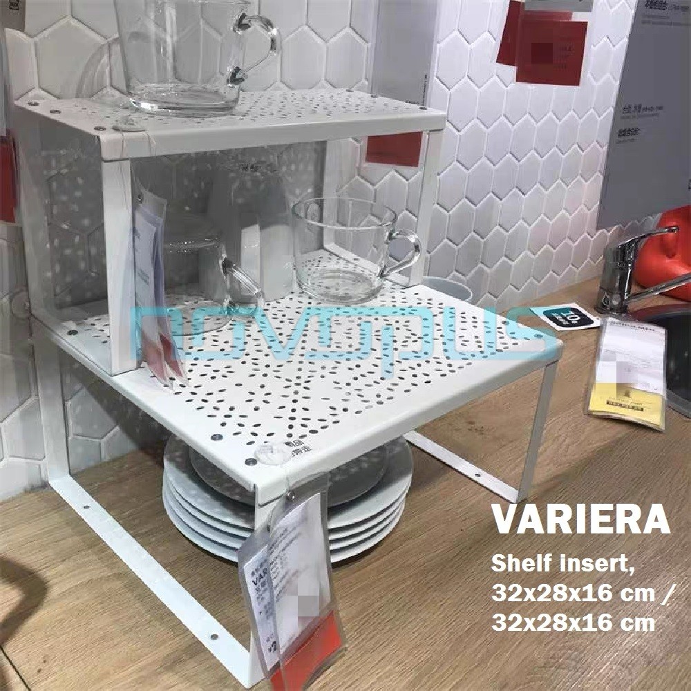 NOVO Stackable Steel Shelf Insert Organizer / Kitchen Cabinet Storage ...