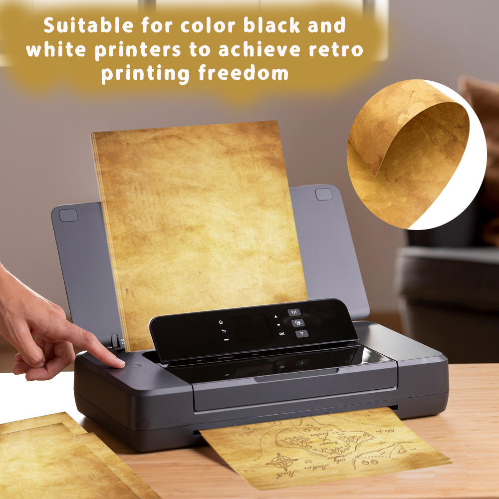 Vintage Writing Paper, 50 Sheets of Eco Friendly Recycled Paper, A4 ...