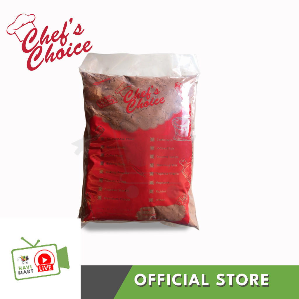 CHEFS CHOICE HERSHEYS COCOA POWDER UNSWEETENED Champorado Baking Mate 100G 250G 500G 1KG HAVI ...