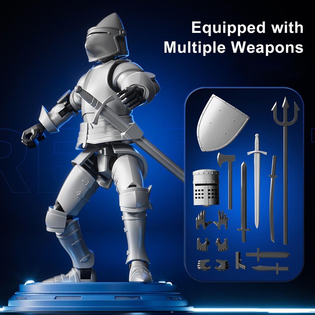 Dummy13 Medieval Knight Action Figure Lucky 13 Multi Jointed Movable ...