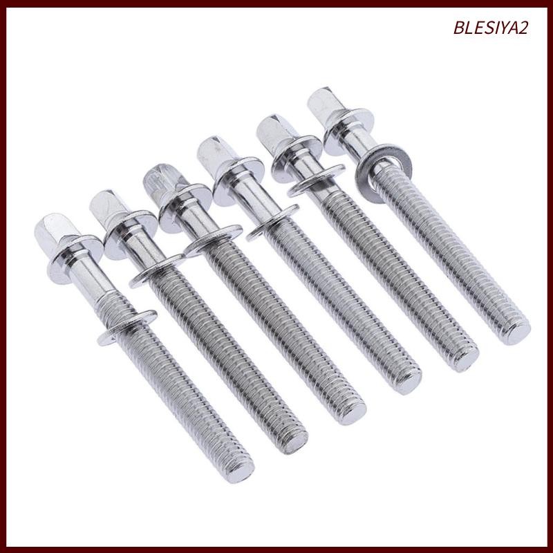 [Blesiya2] 6 Pcs 5mm Drum Screws Stainless Steel Drum Tensioning Rods ...