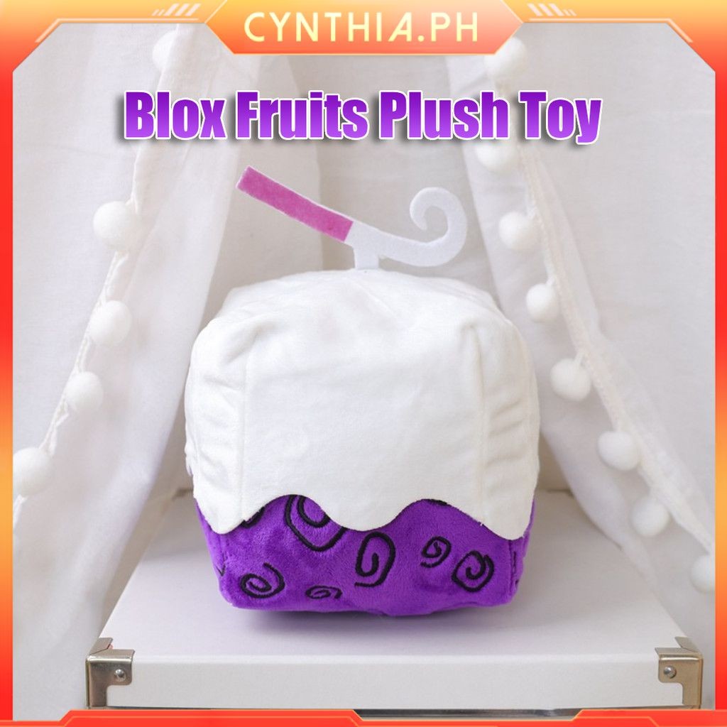 Blox Fruits Game Merchandise Props Fruit Box Plush Toy Purple Box Doll ...