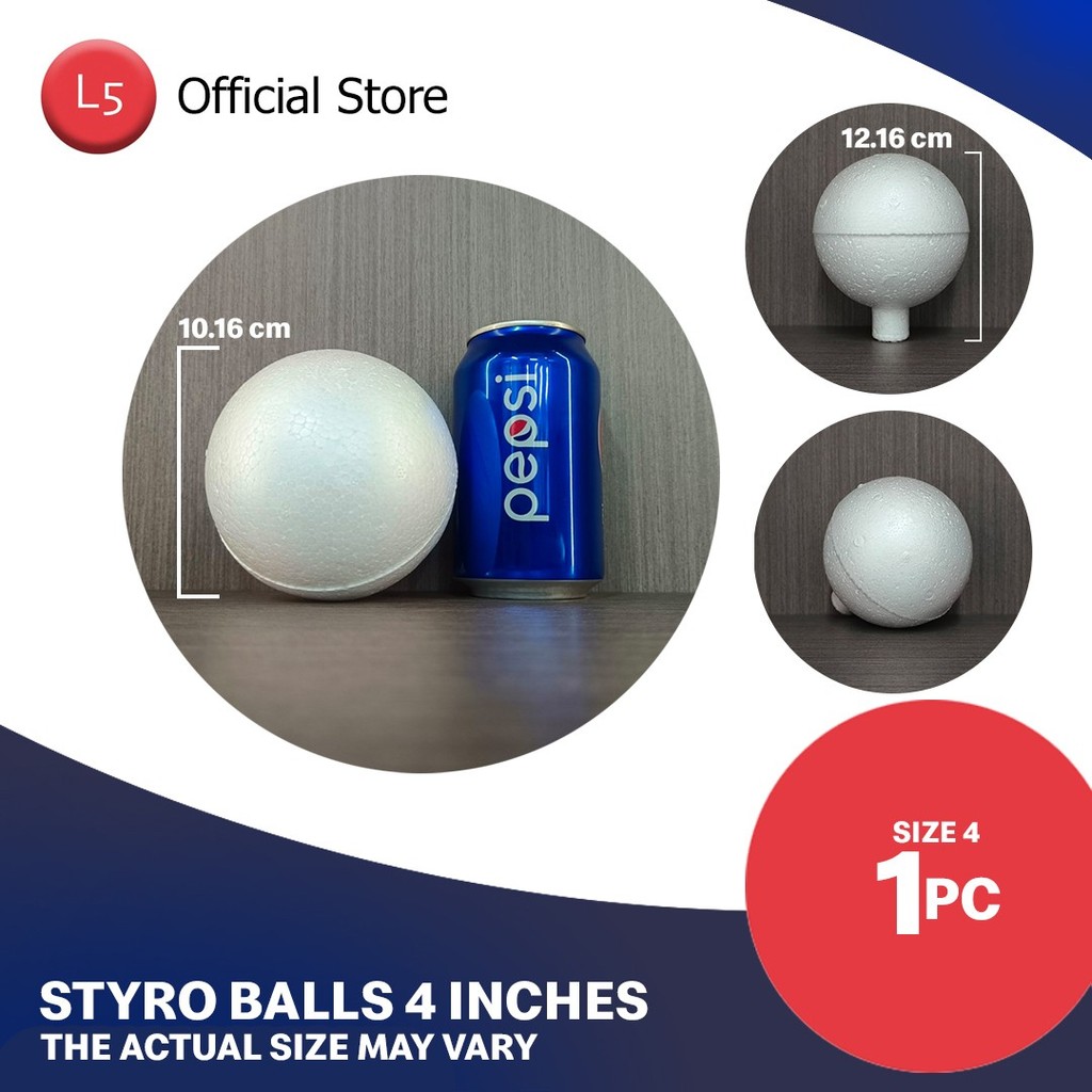 Styro Ball 4 inches (1pc) | Shopee Philippines