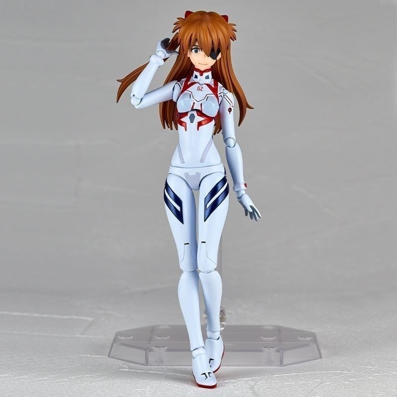 Arkham EVA Asuka Action Figure White Combat Suit Movable Collectible ...