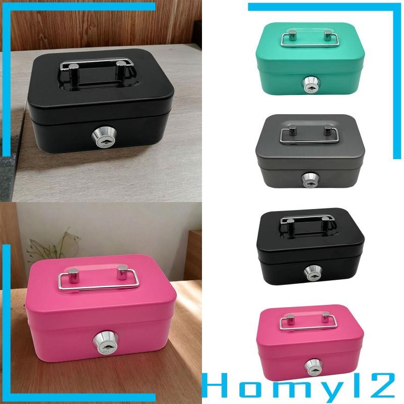 [HOMYL2] Box with Lock Lock Box with Key Keepsake Portable Locking with ...