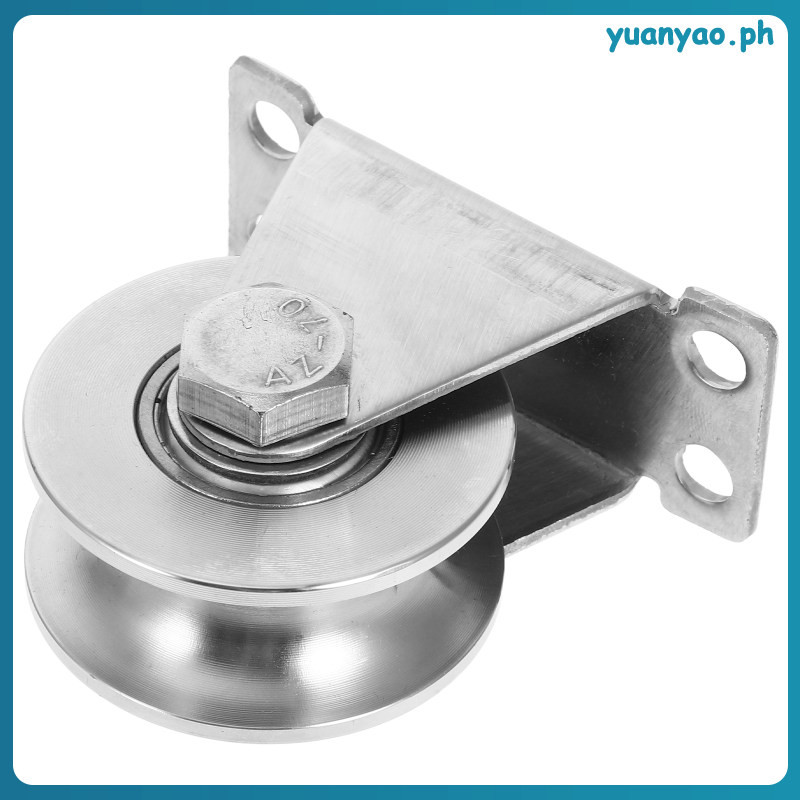 Lifting Wheel Sliding Gate Cable Pulley Stainless Steel Track Rail ...