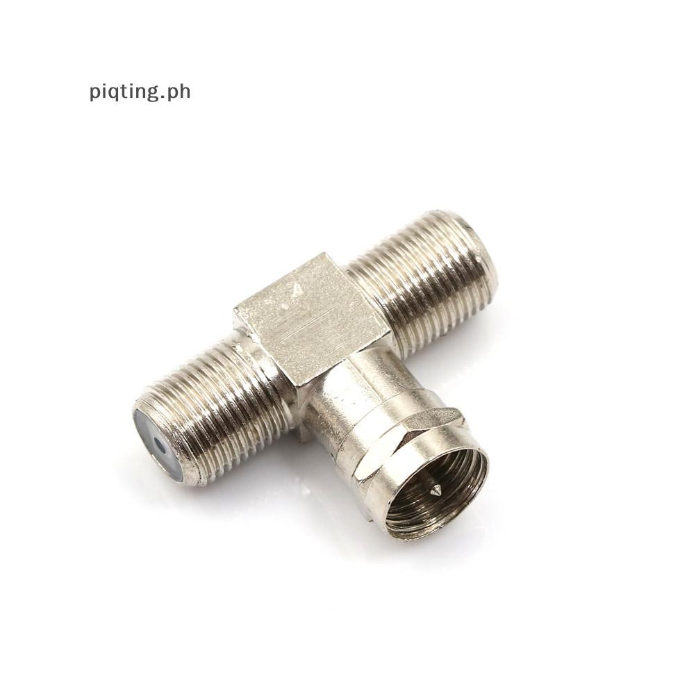 PP Male to 2 Female 2 Way F-Type Splitter Combiner TV Virgin Cable Sky ...