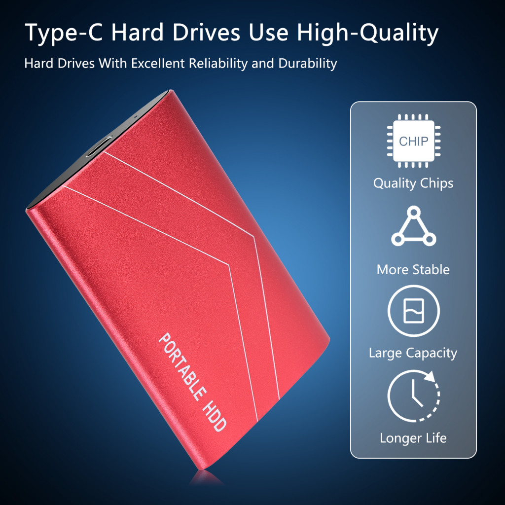 Large-capacity External Drive High-speed Type-c Hard Drive with Large ...