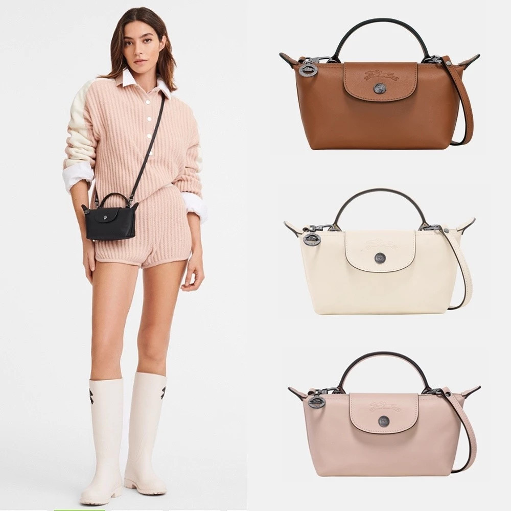 longchamp bag original Le Pliage Xtra lambskin crossbody bag handbag ...
