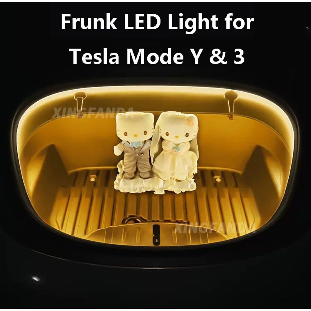 Suitable for 2018-2022 Tesla Model Y and Model 3 Front Trunk LED Mood ...