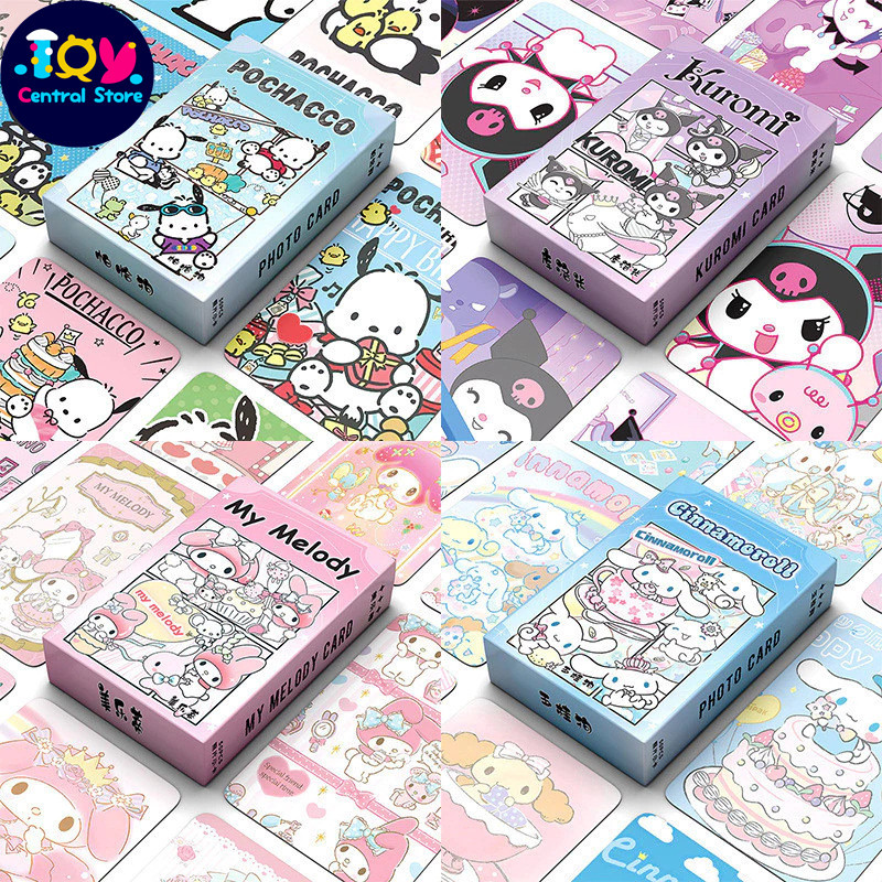 50PCS Kuromi Sanrio Laser Lomo Card Flash Photocard and Bookmark Kuromi ...