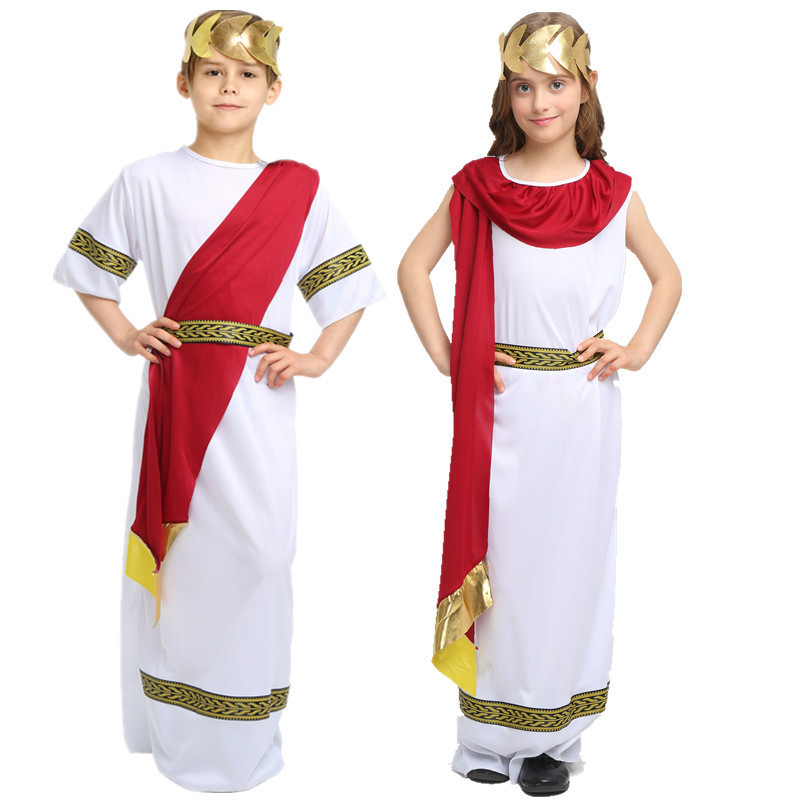 Children's Cosplay Costume Ancient Greek Mythology Goddess Athena Roman ...