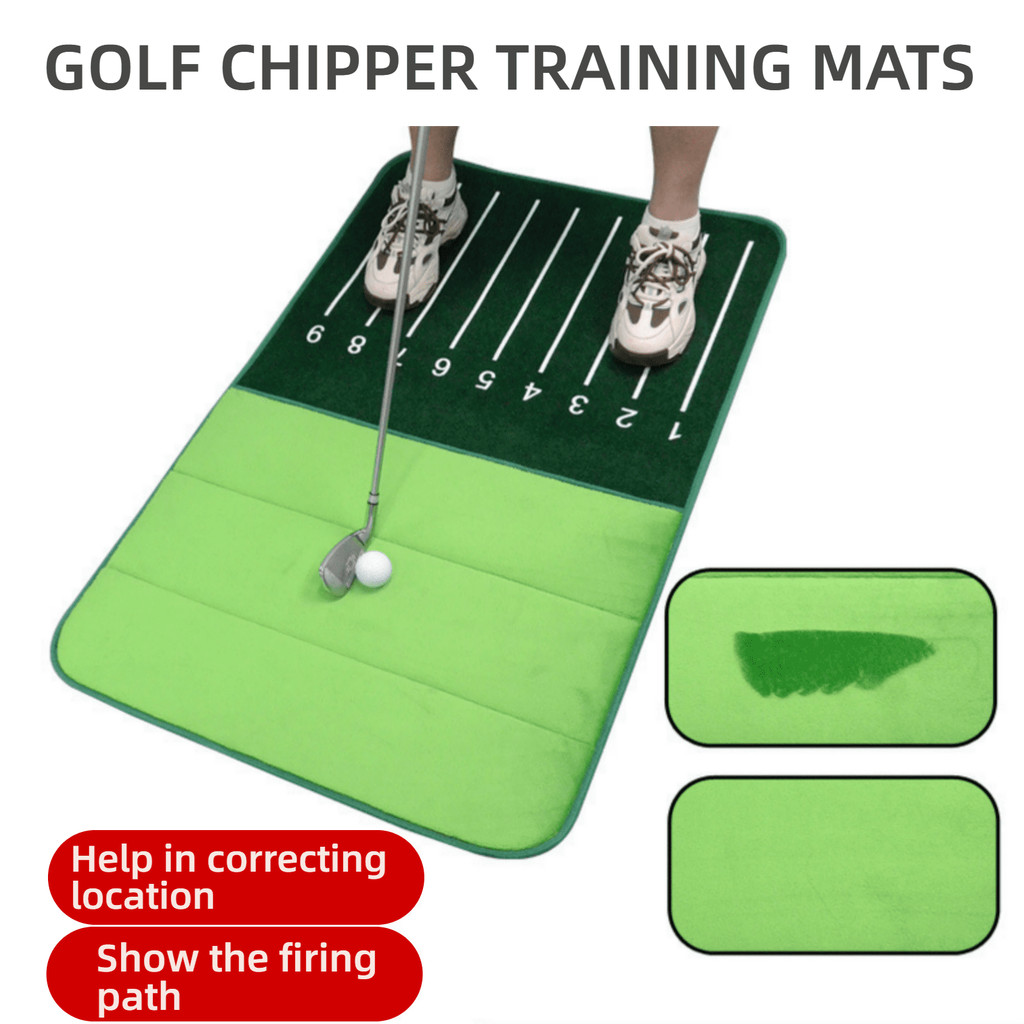 Golf Swing Detection Practice Mat Velvet Display Stroke Track Mat Golf ...