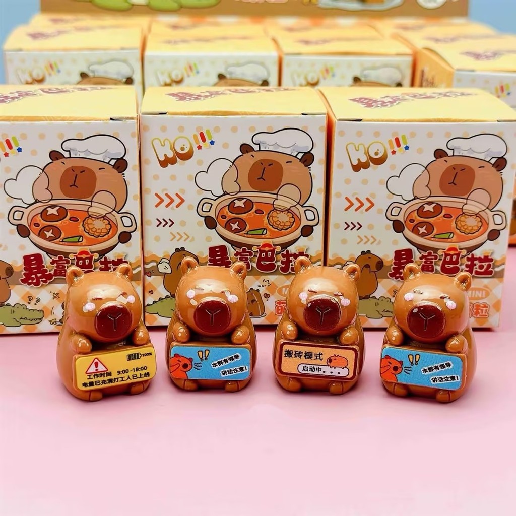 1PC Randomly Capybara Blind Box Mini Loopy Capybara Blind Box Kids Toys ...
