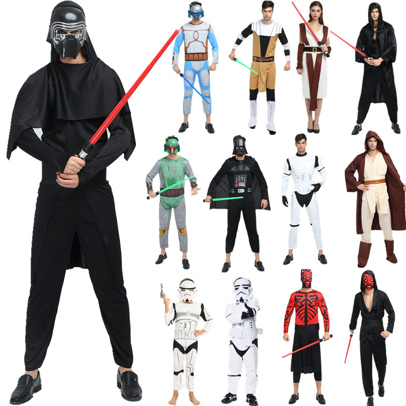 Cos Star Wars Costume Adult Darth Vader Clothes Children White Soldier ...