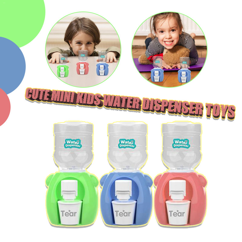 Cute Mini Kids Water Dispenser Toys Realistic Drinking Water Cartoon ...