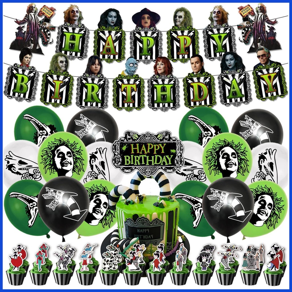 Horror Birthday Decorations Cake Toppers Horror Party Decorations ...