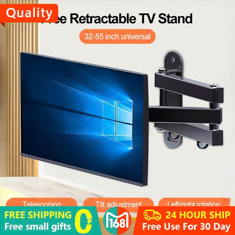 14-55 Inch Retractable TV Stand Wall Bracket Wall Mount Stand ...